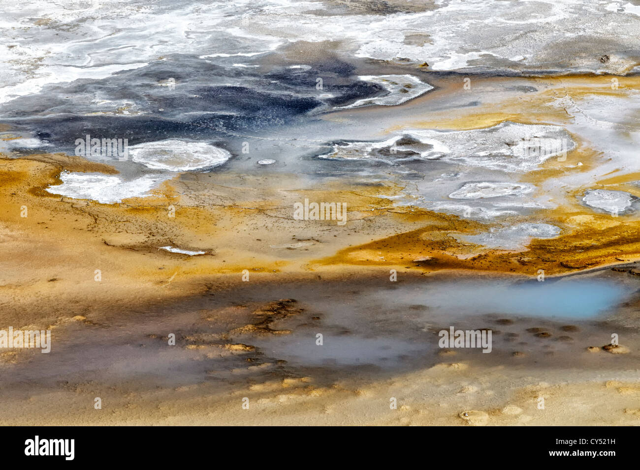 Porcelain Basin in Yelowstone's Norris basin Stock Photo - Alamy