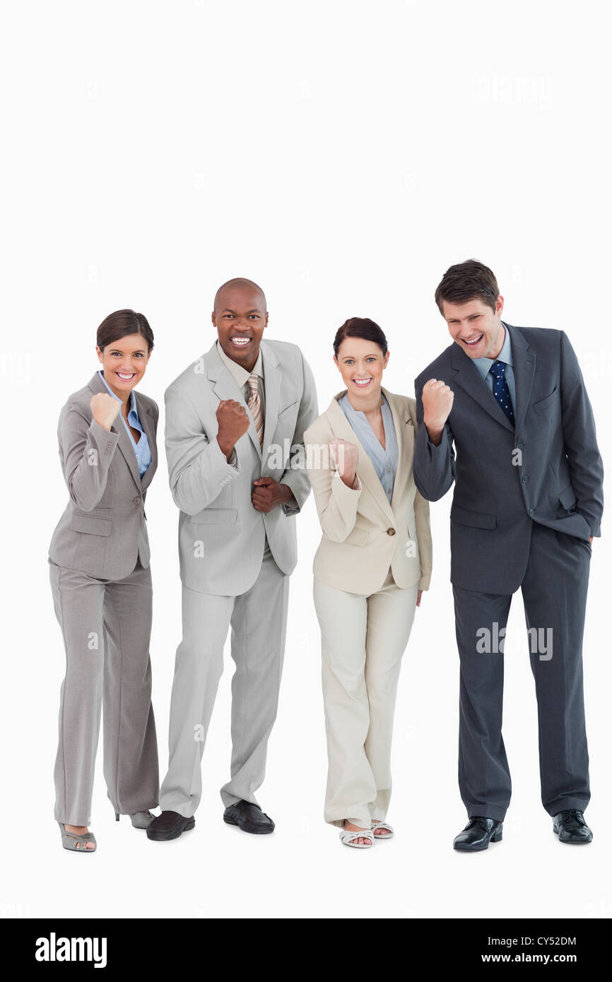 Business team celebrating Stock Photo - Alamy