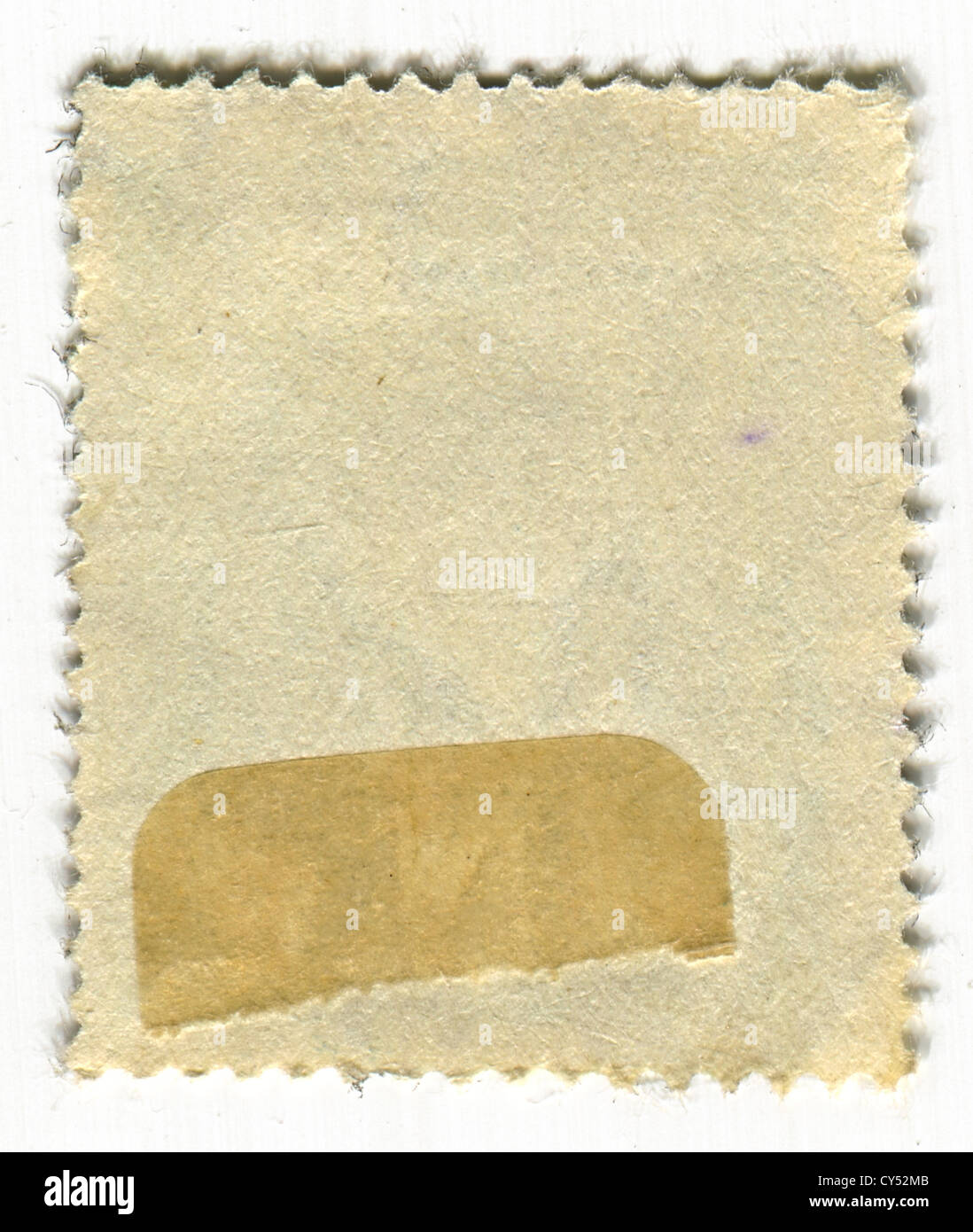 The reverse side of a postage stamp Stock Photo - Alamy