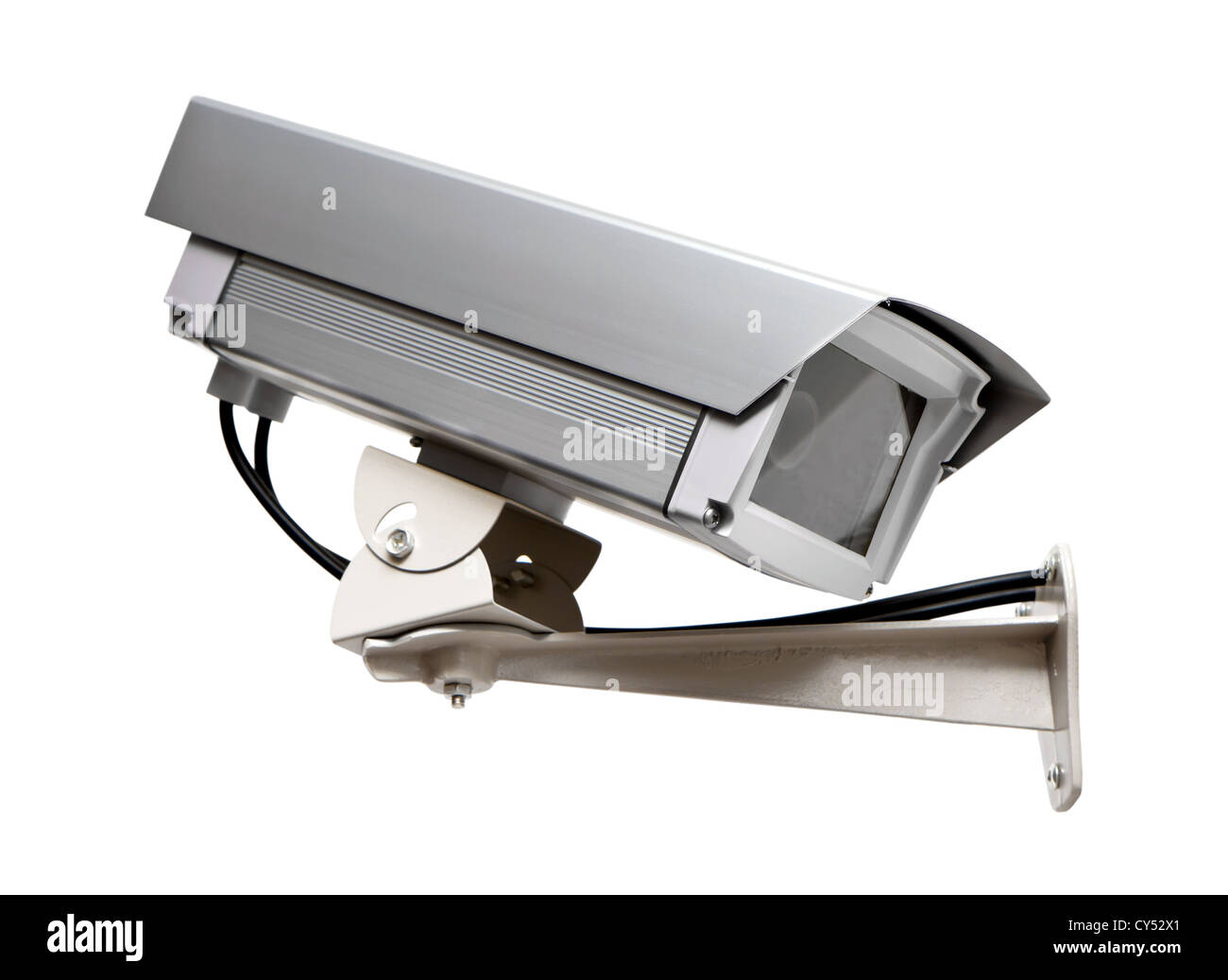 Security camera isolated on white background Stock Photo - Alamy