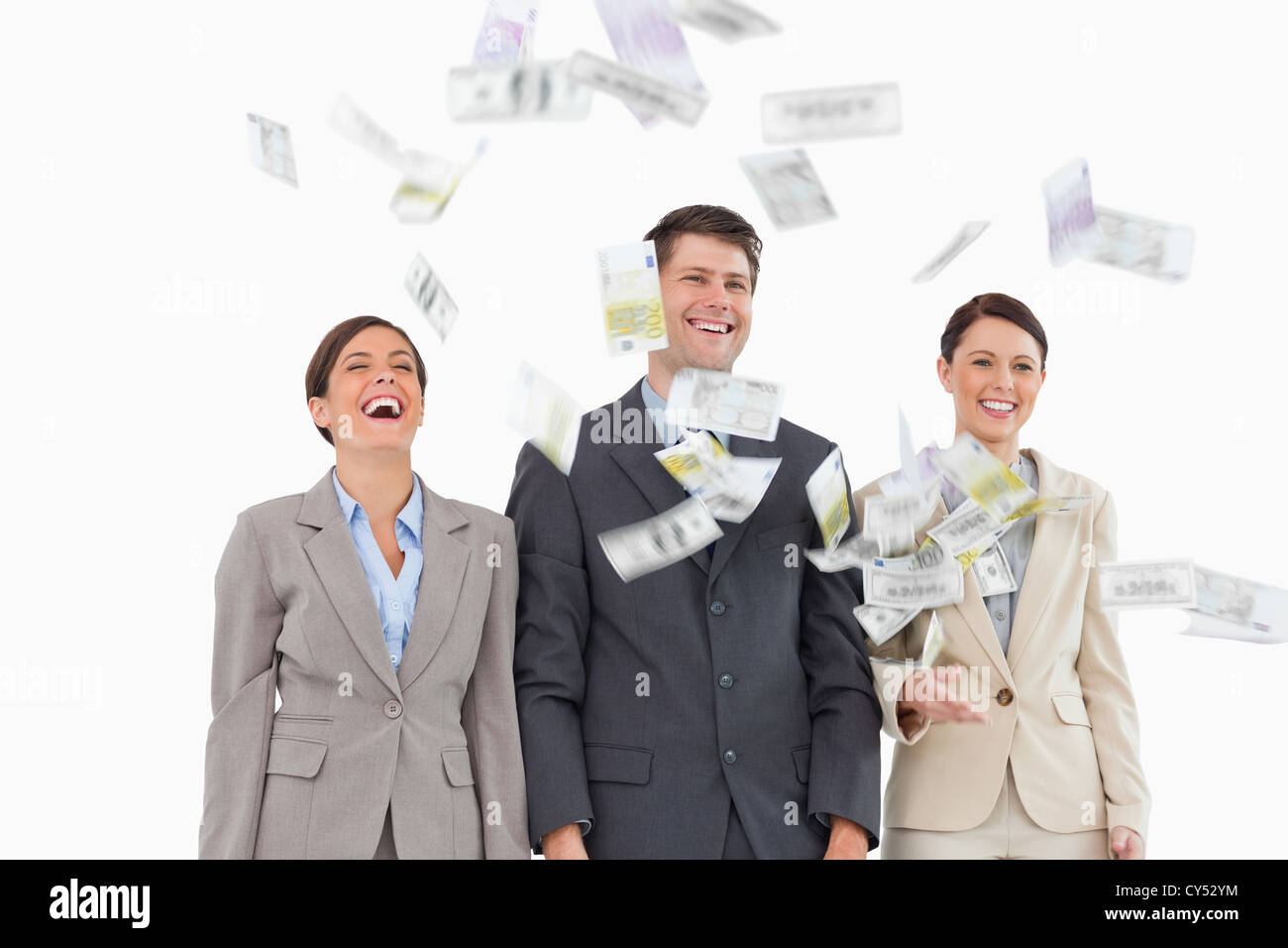 Money falling hi-res stock photography and images - Alamy