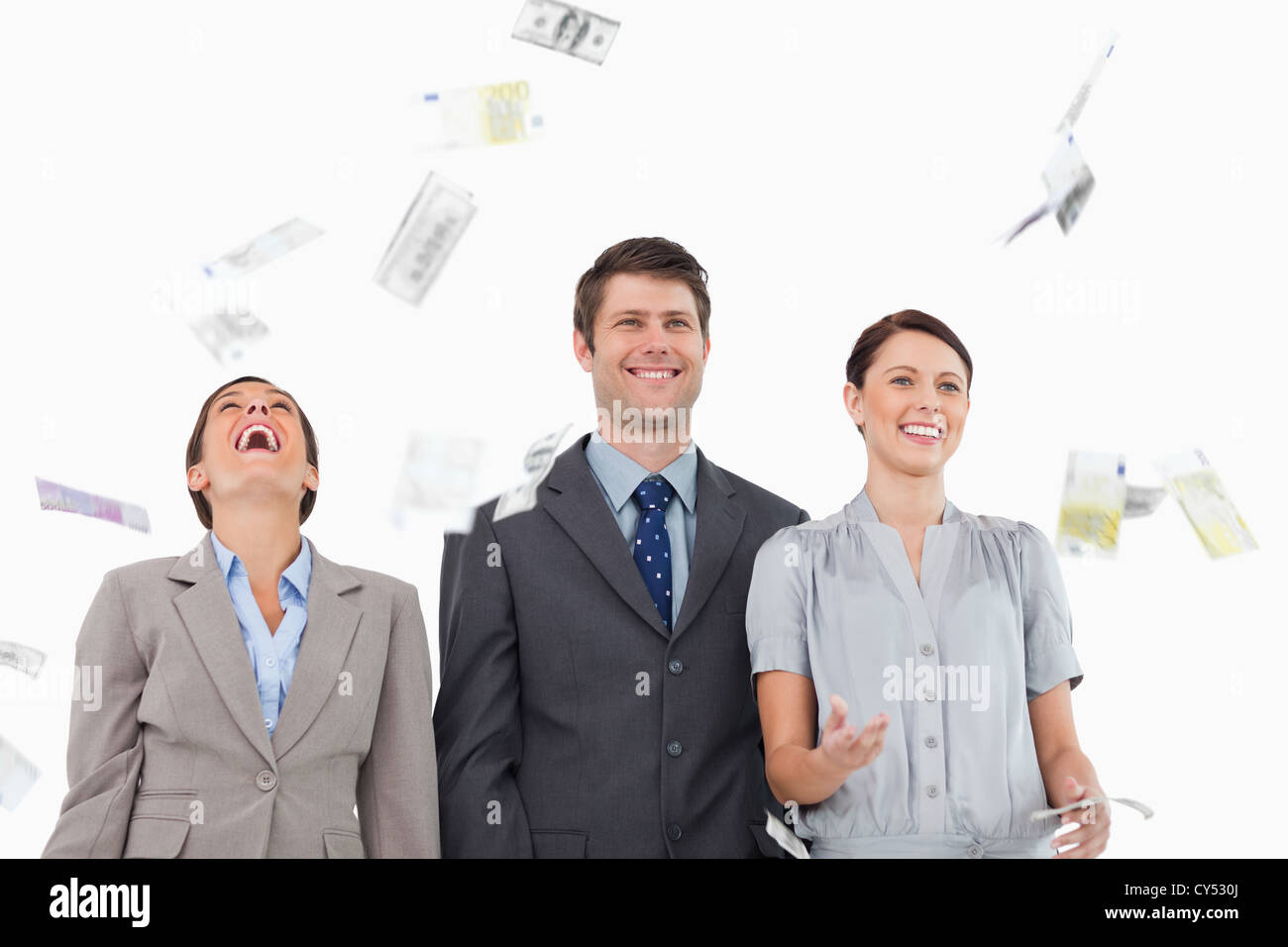 Money falling hi-res stock photography and images - Alamy