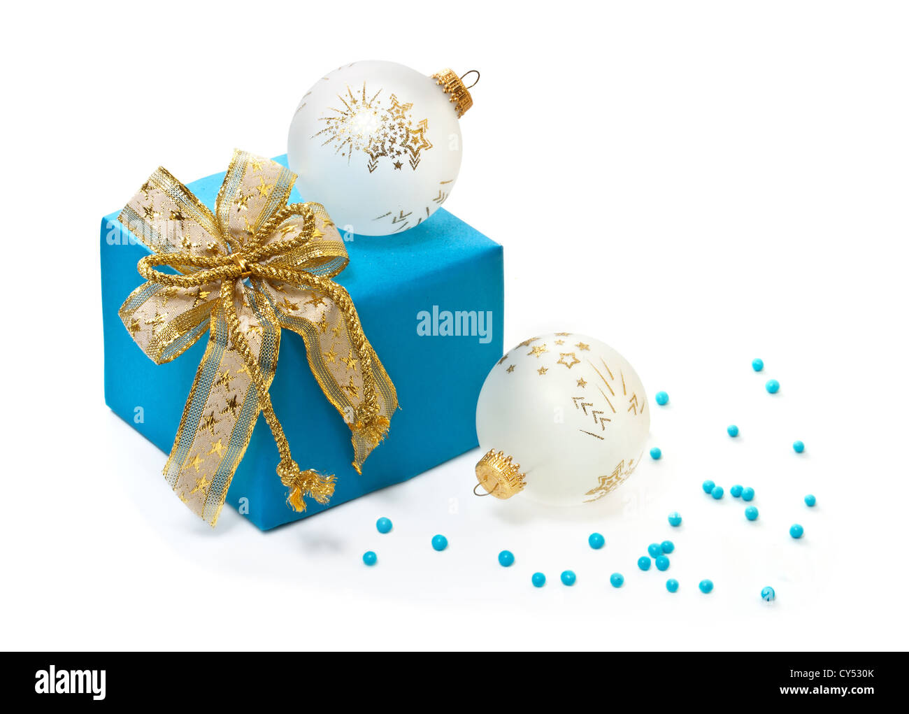 Gift box christmas branches Cut Out Stock Images & Pictures - Alamy