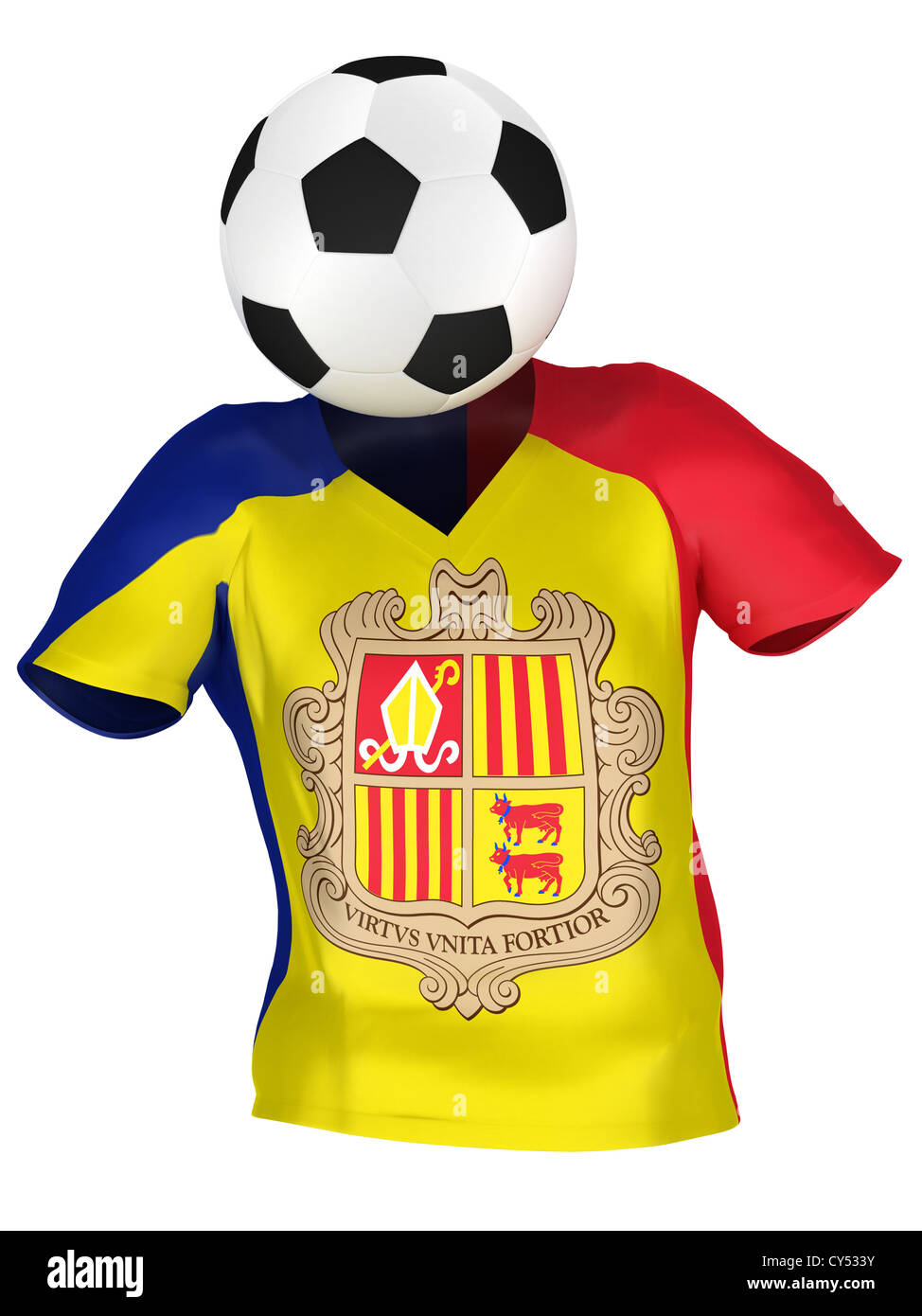National Soccer Team of Andorra . All Teams Collection . Isolated Stock ...