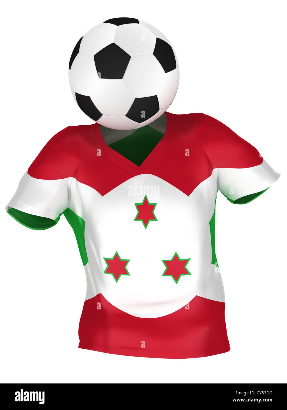 National Soccer Team of Burundi . All Teams Collection . Isolated Stock ...