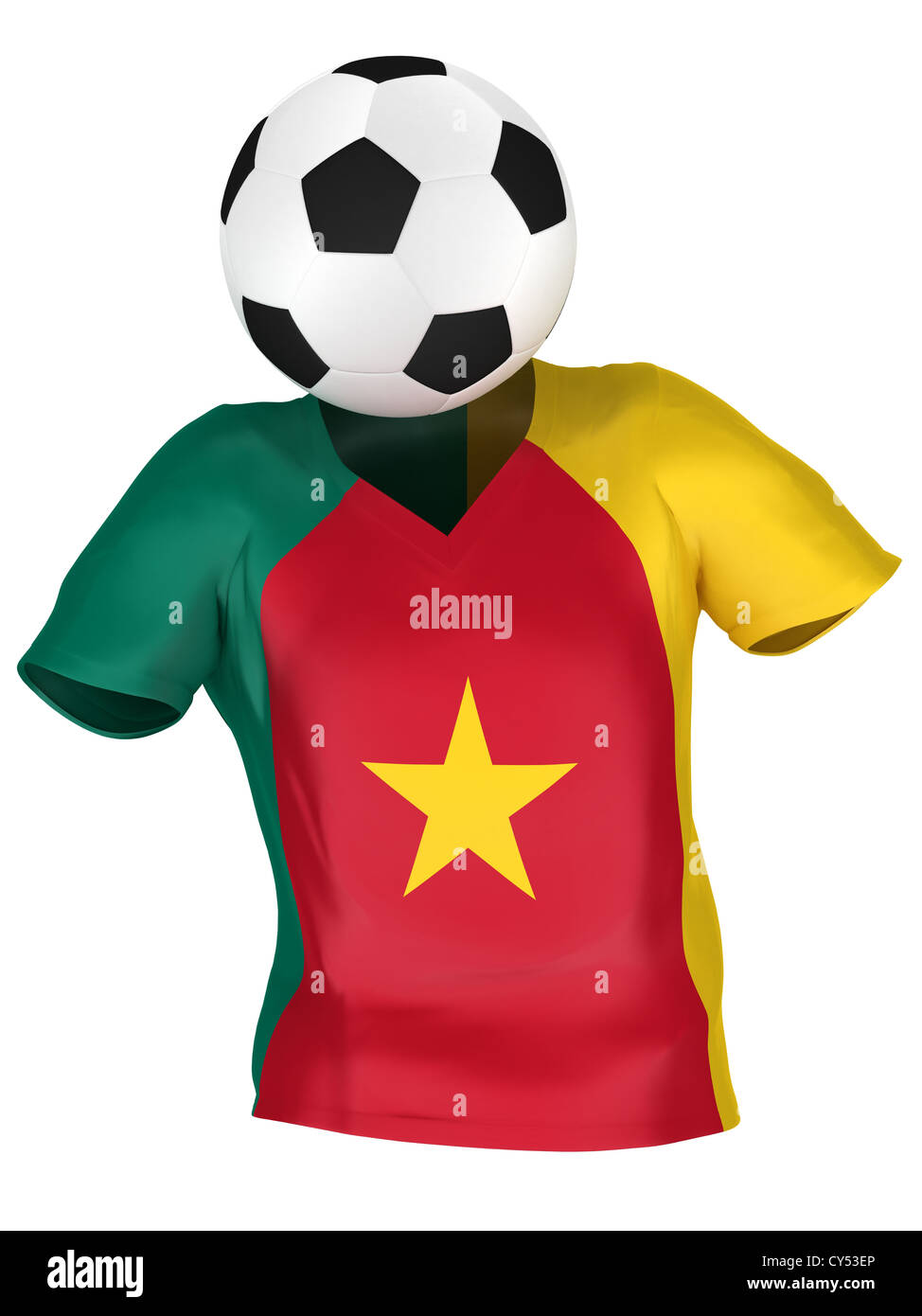 National Soccer Team of Cameroon . All Teams Collection . Isolated ...