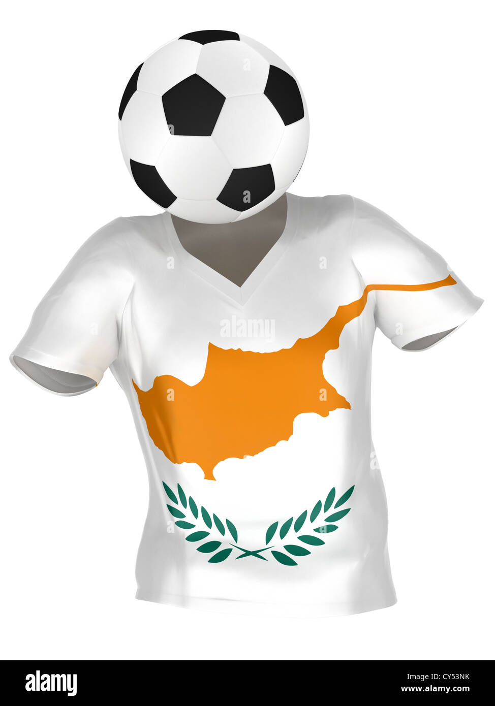 National Soccer Team of Cyprus . All Teams Collection . Isolated Stock ...