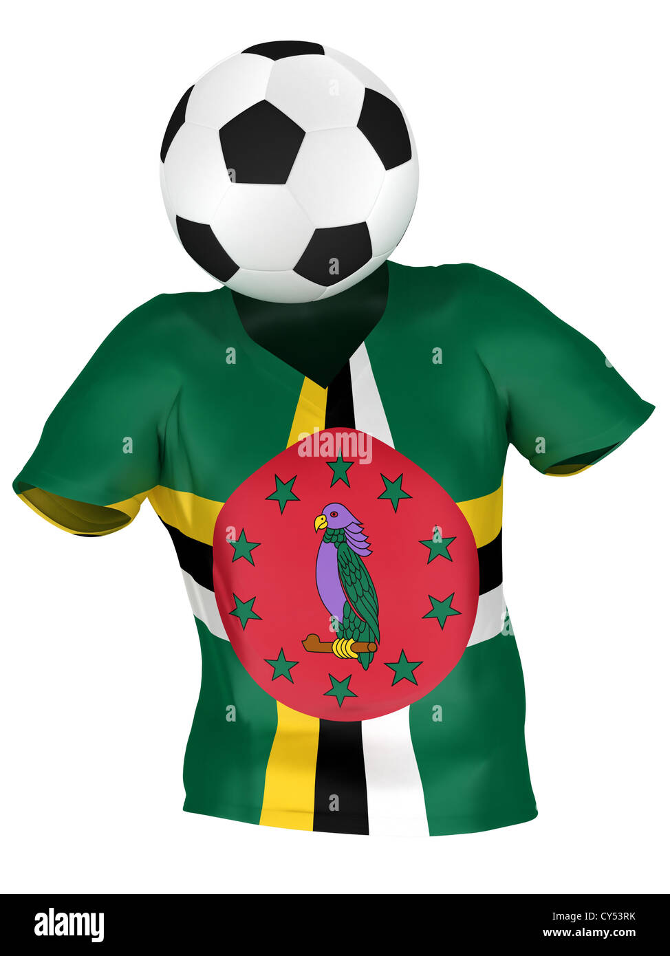 National Soccer Team of Dominica . All Teams Collection . Isolated ...