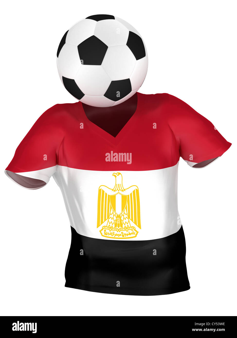 National Soccer Team of Egypt . All Teams Collection . Isolated Stock ...