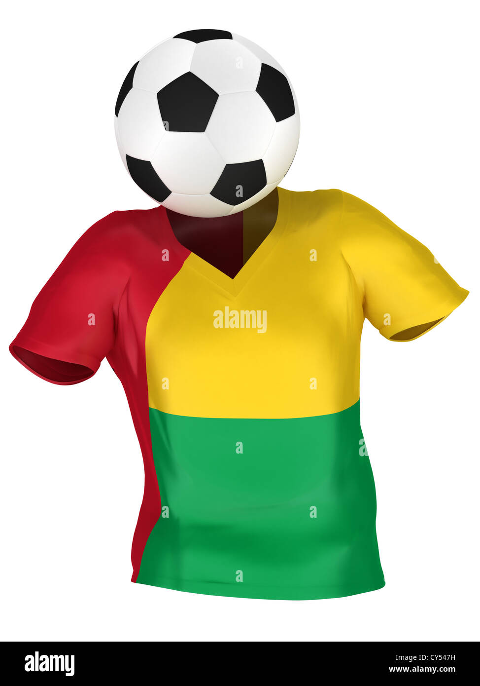 National Soccer Team of Guinea . All Teams Collection . Isolated Stock ...