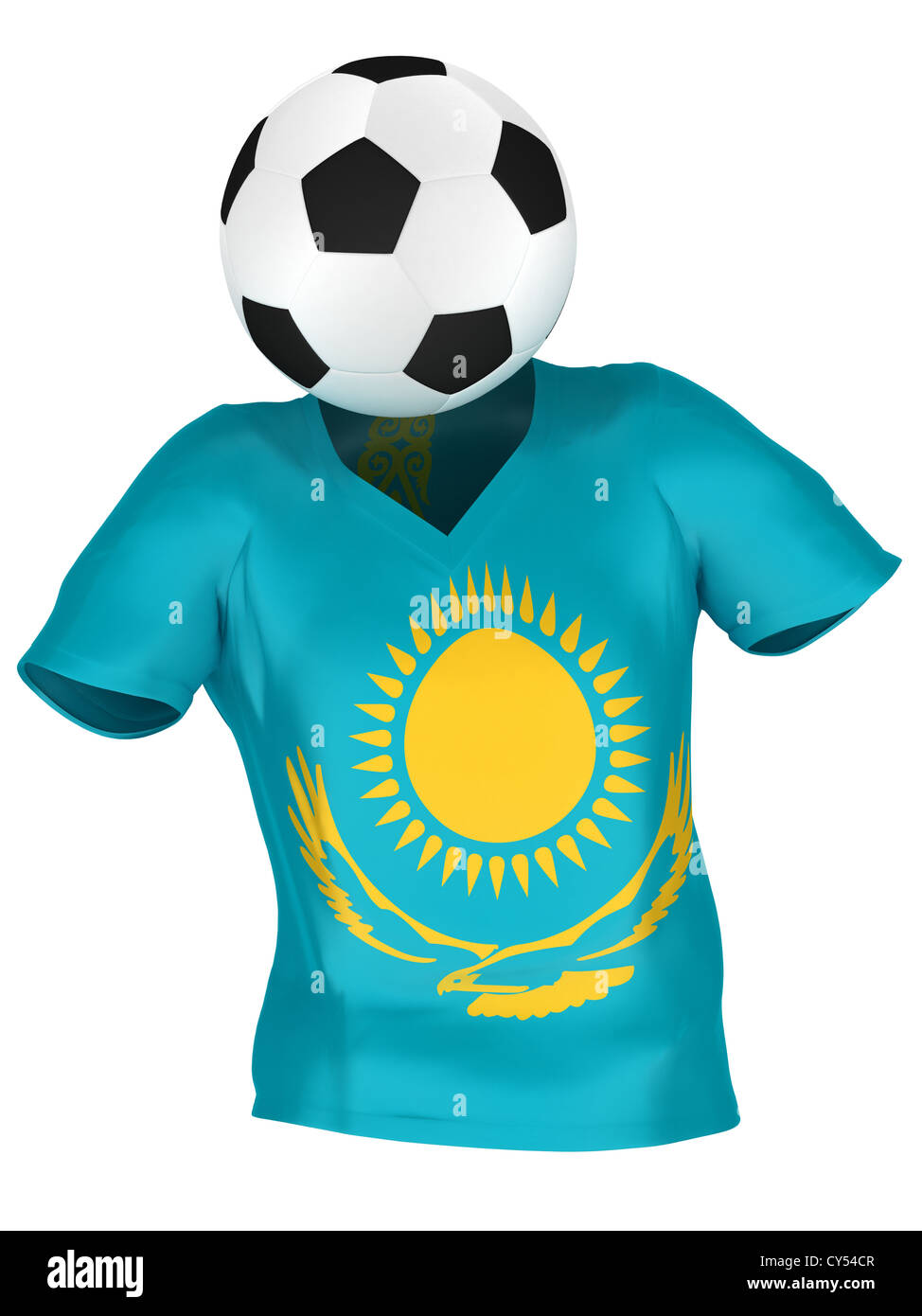 National Soccer Team of Kazakhstan . All Teams Collection . Isolated ...