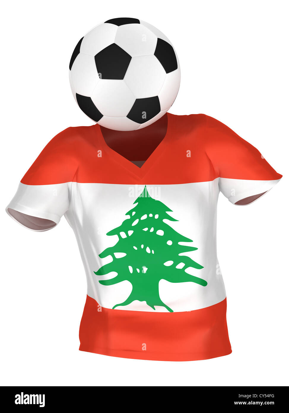 National Soccer Team of Lebanon . All Teams Collection . Isolated Stock ...