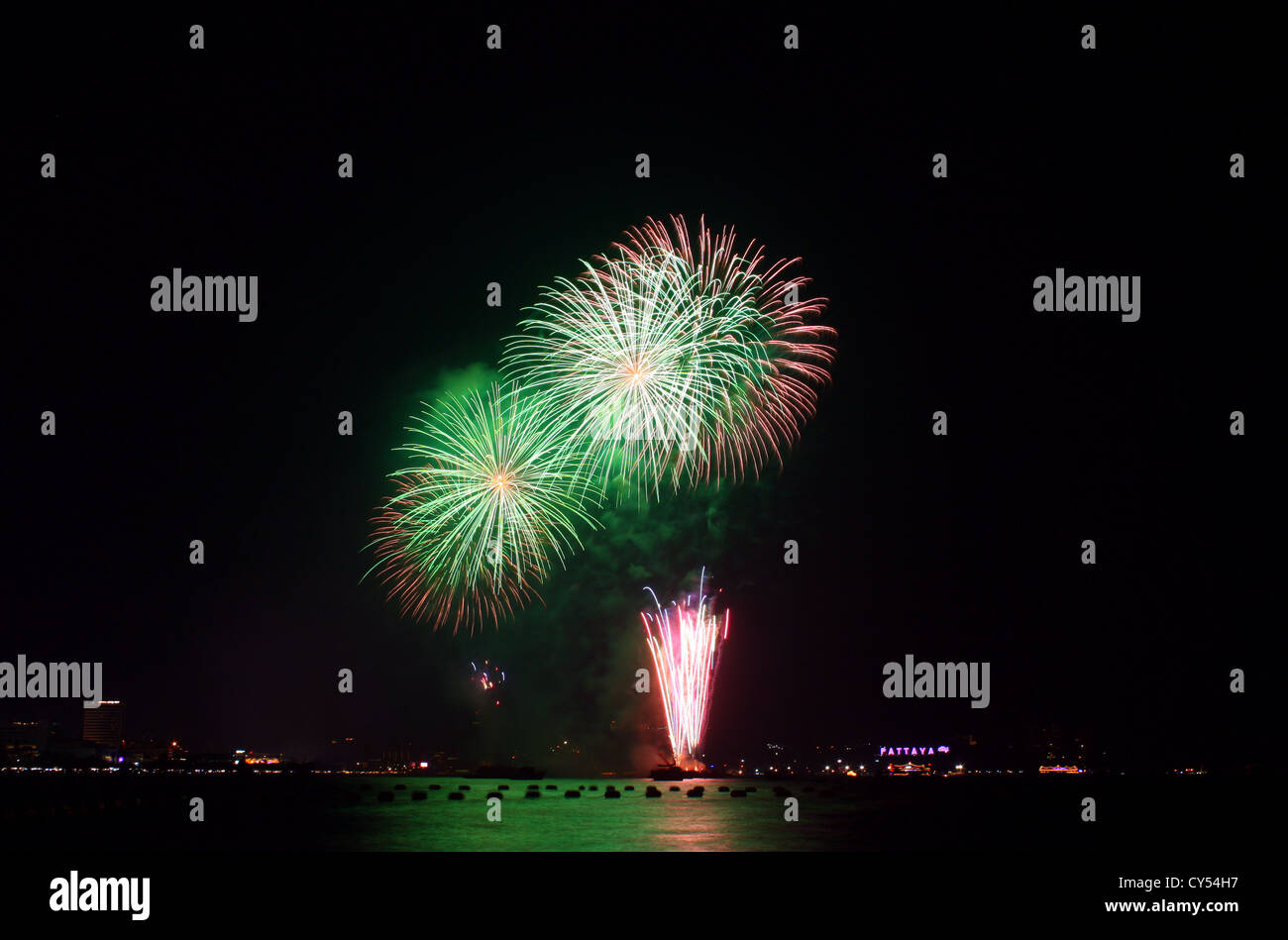 Firework at night Stock Photo - Alamy
