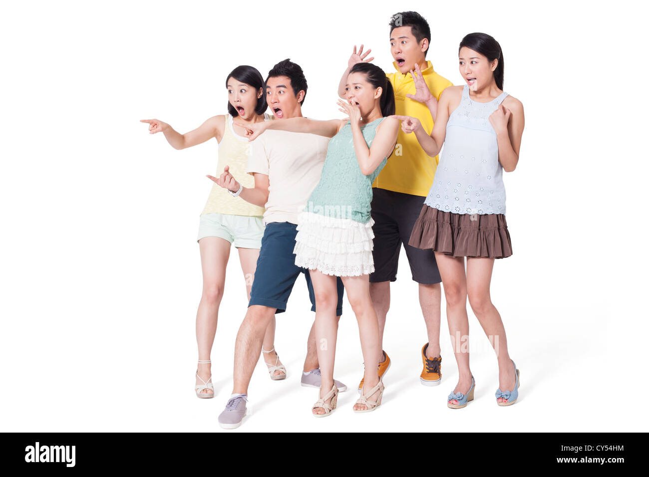 Young people with a surprise look Stock Photo - Alamy