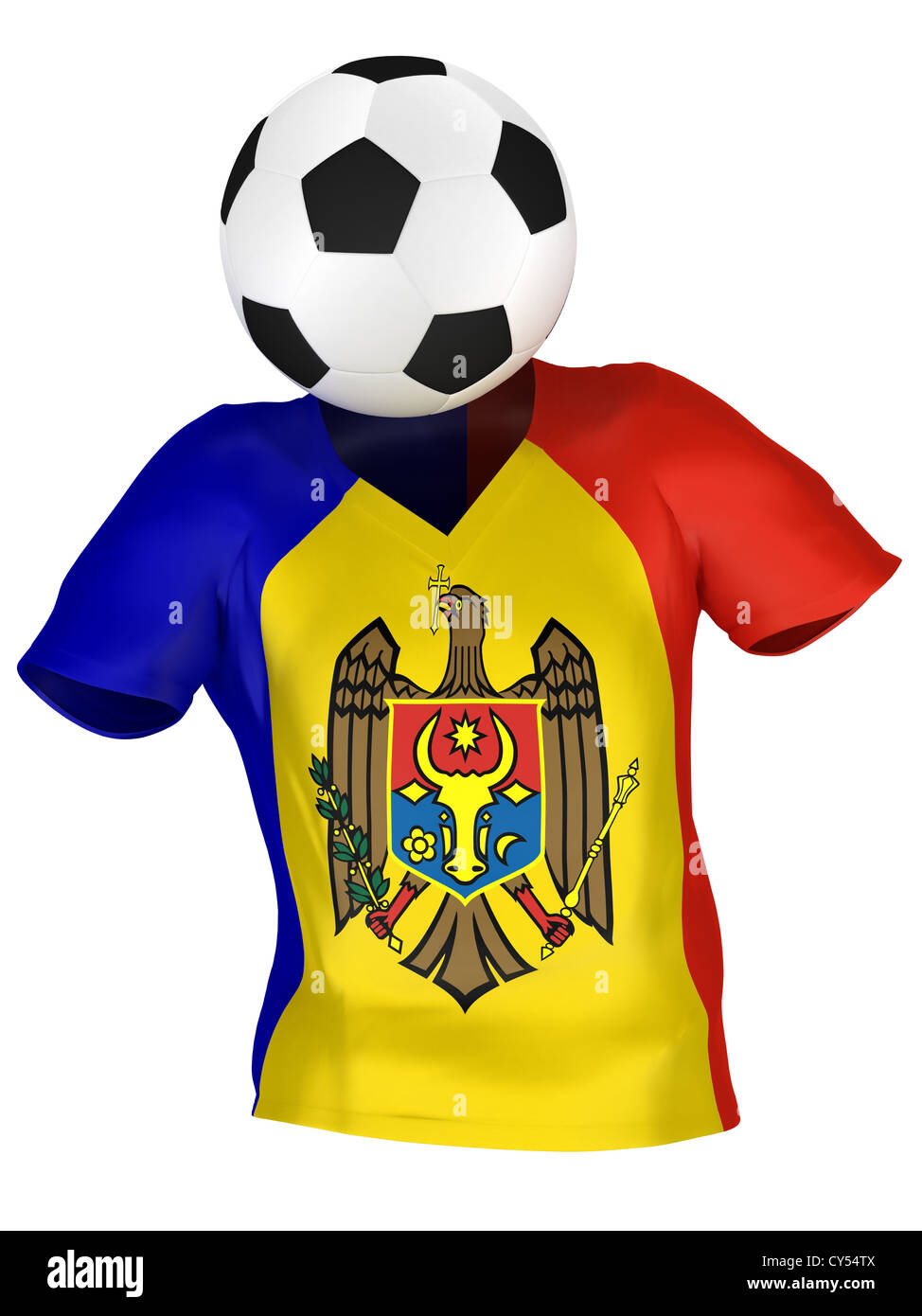 National Soccer Team of Moldova . All Teams Collection . Isolated Stock ...