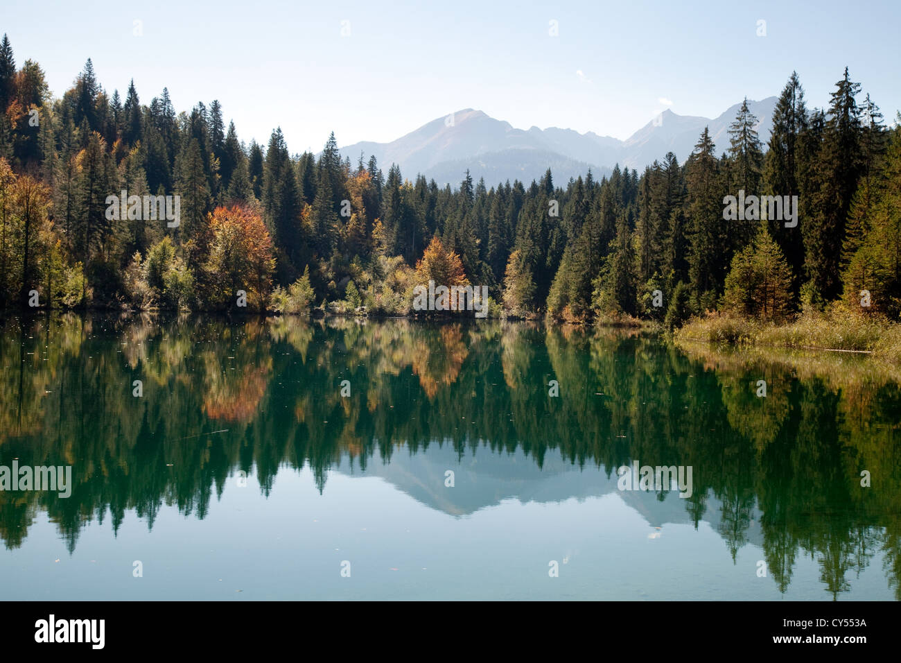 Crestasee lake switzerland hi-res stock photography and images - Alamy
