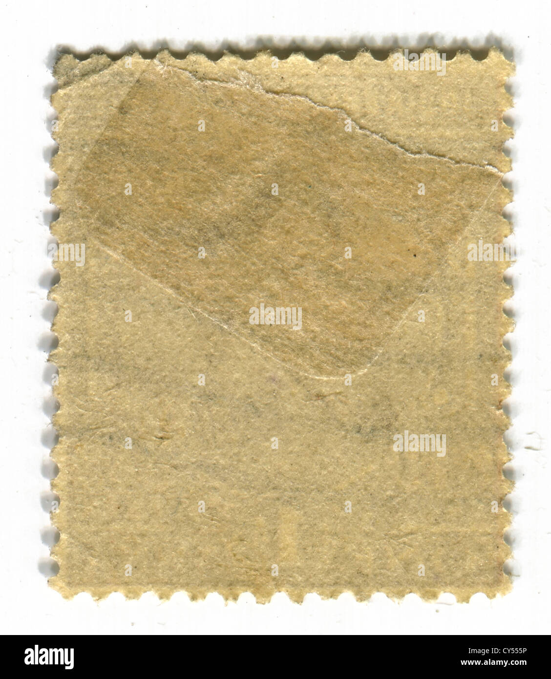 The reverse side of a postage stamp Stock Photo - Alamy