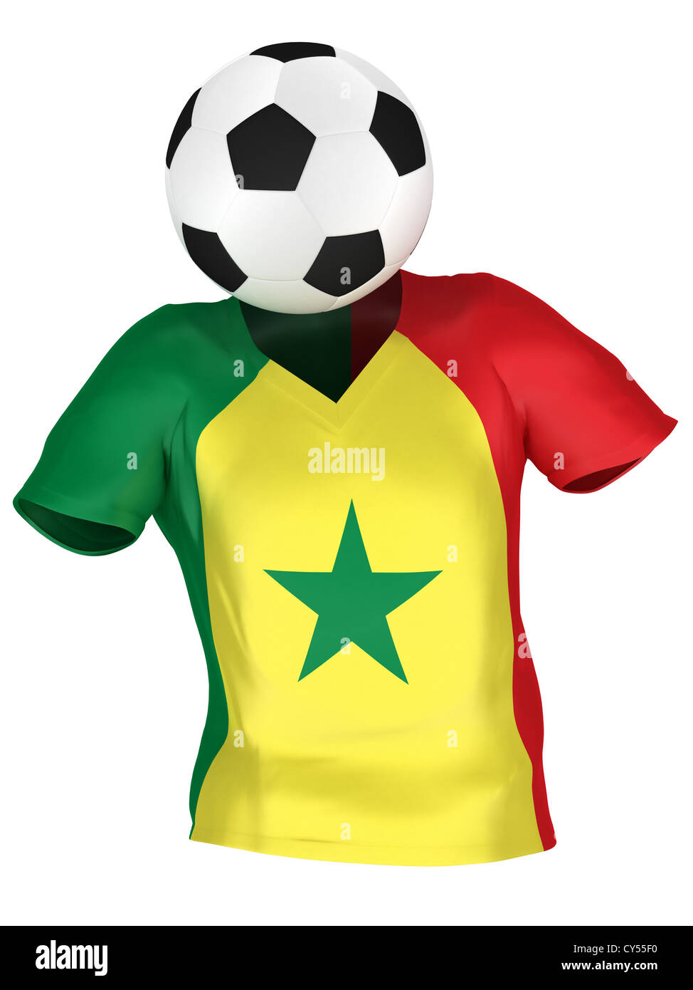 National Soccer Team of Senegal . All Teams Collection . Isolated Stock ...