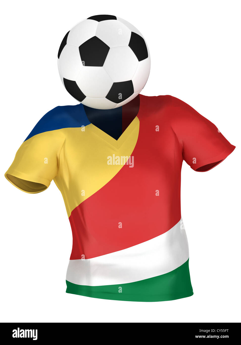 National Soccer Team of Seychelles . All Teams Collection . Isolated ...