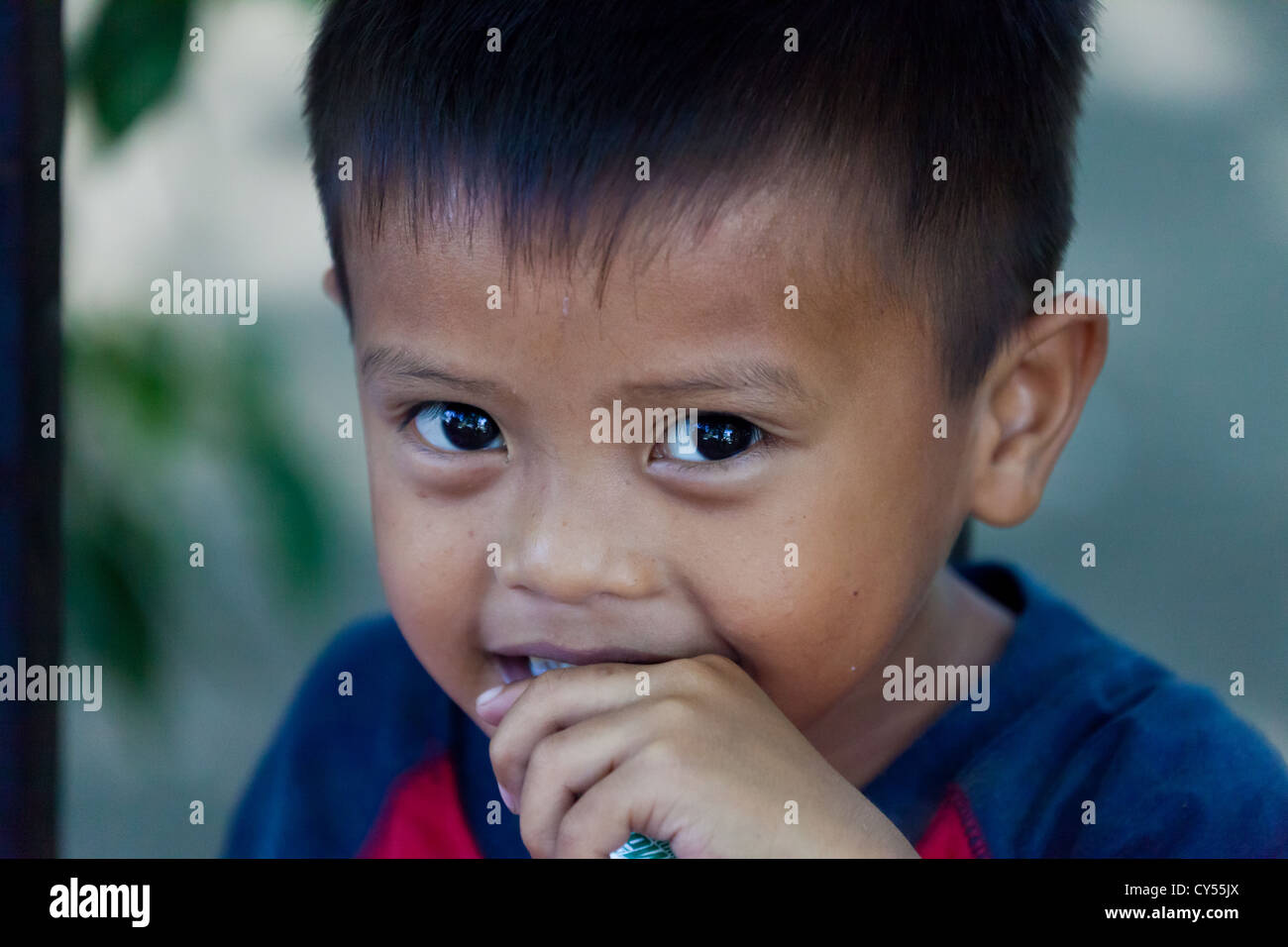 Little Boy in the Old Town of Manila, Philippines Stock Photo - Alamy