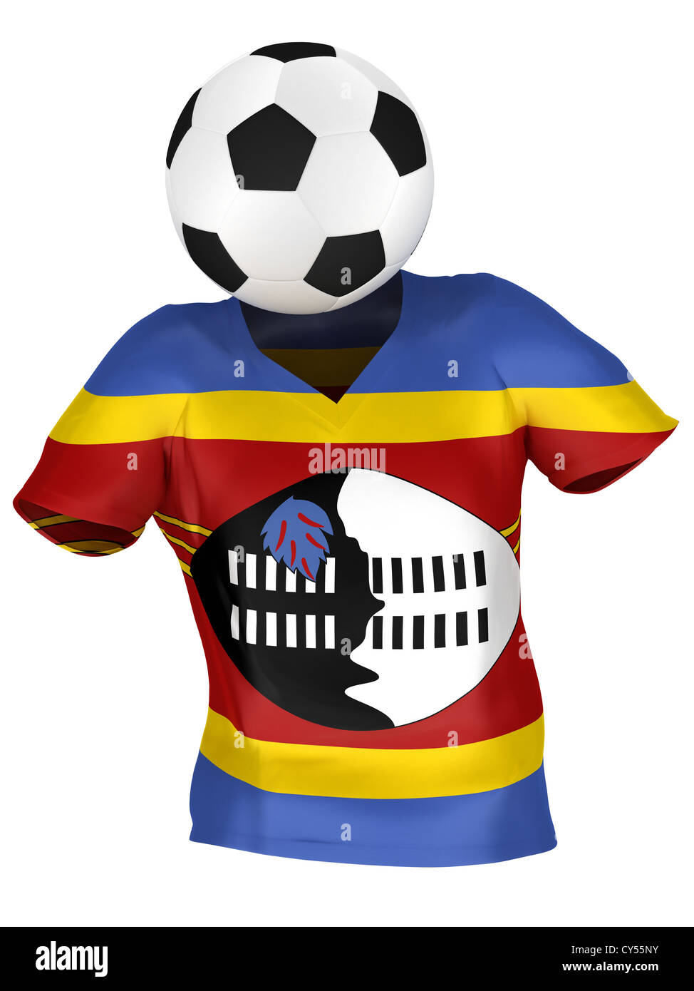National Soccer Team of Swaziland . All Teams Collection . Isolated ...