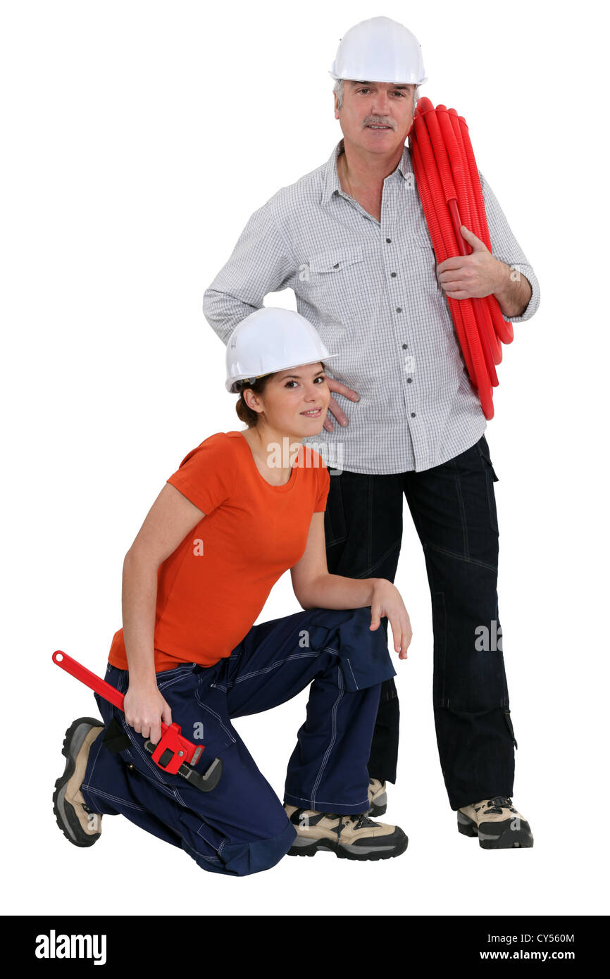 Installation team Cut Out Stock Images & Pictures - Alamy
