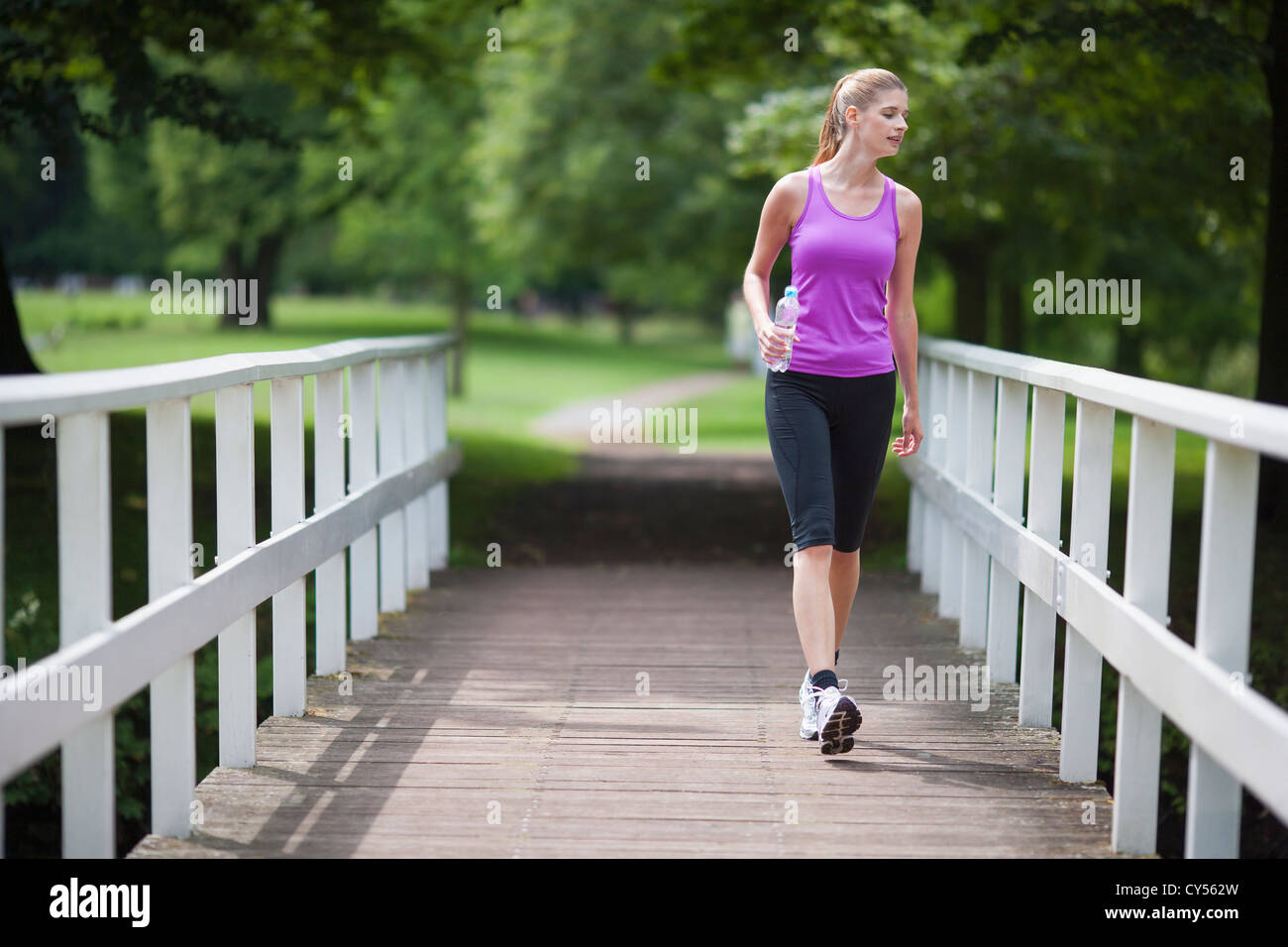 Walking over bridge hi-res stock photography and images - Alamy