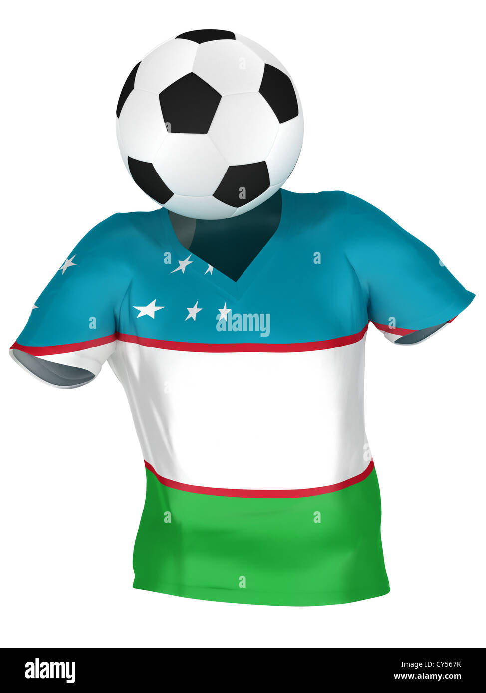 National Soccer Team of Uzbekistan . All Teams Collection . Isolated ...