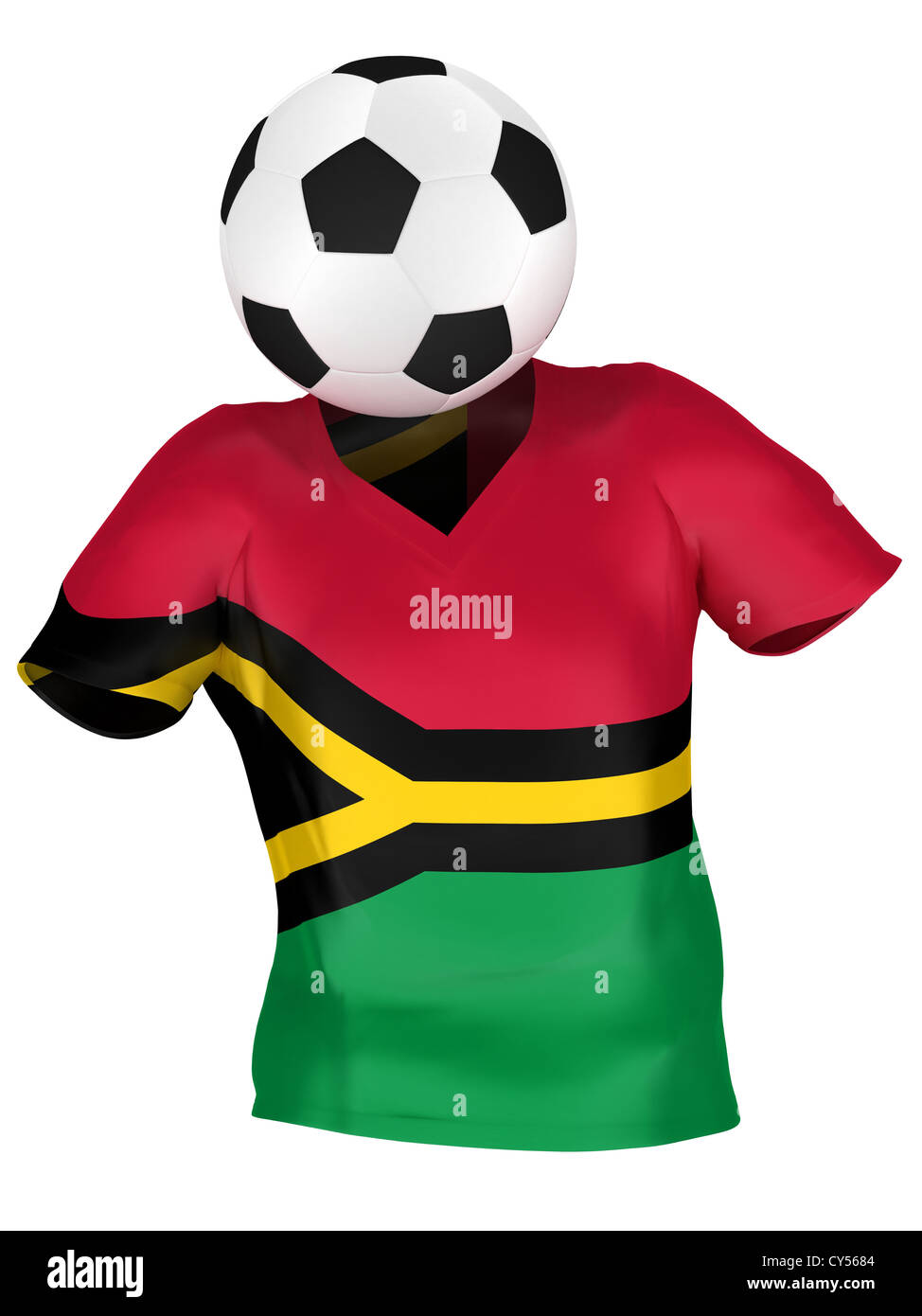 National Soccer Team of Vanuatu . All Teams Collection . Isolated Stock ...