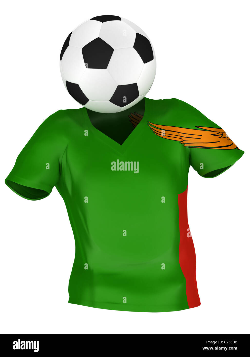 National Soccer Team of Zambia . All Teams Collection . Isolated Stock ...