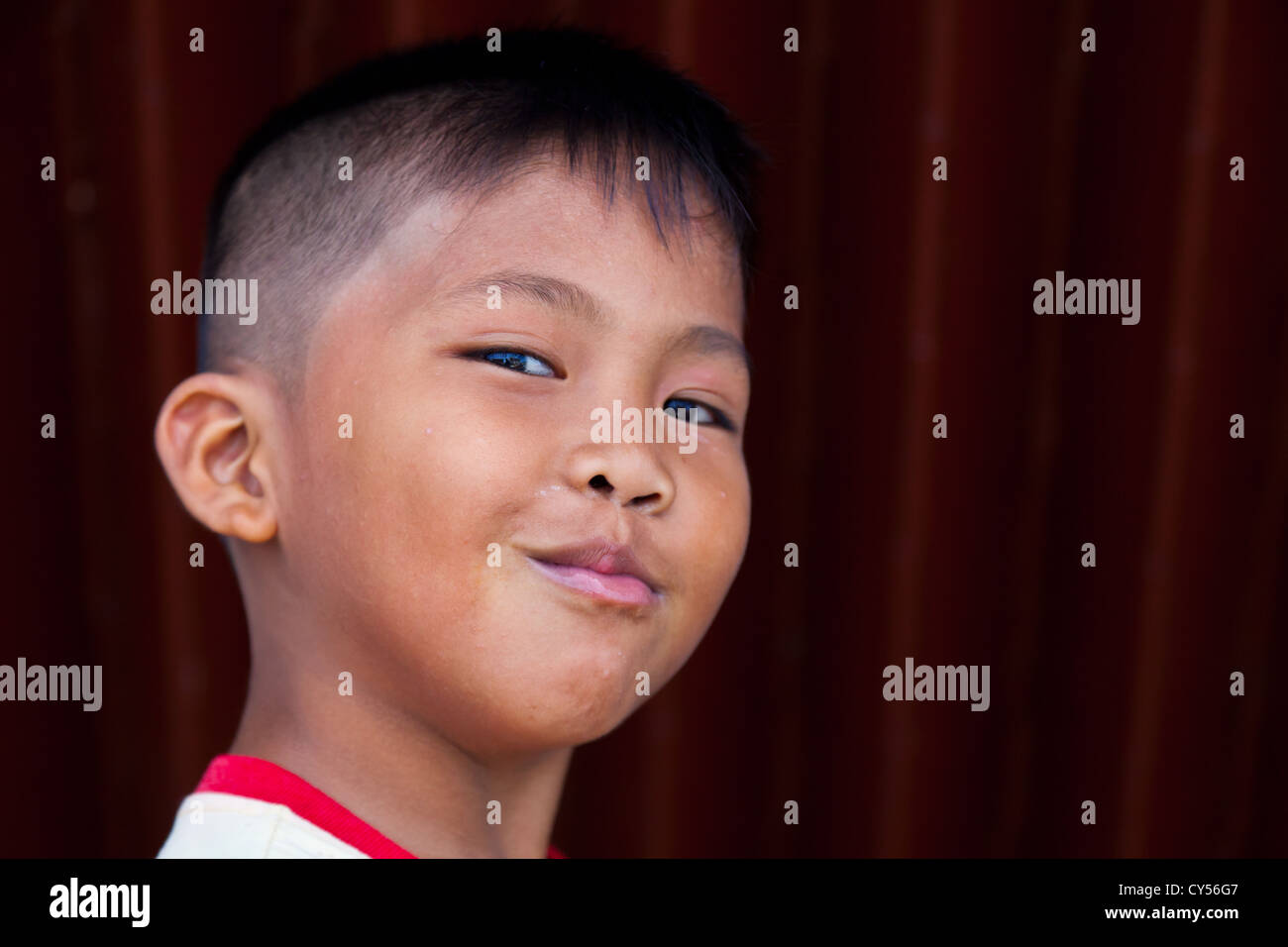 Little Boy in the Old Town of Manila, Philippines Stock Photo - Alamy