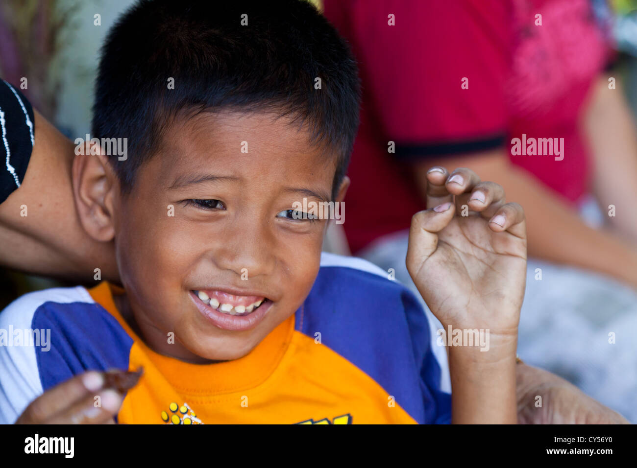 Little Boy in the Old Town of Manila, Philippines Stock Photo - Alamy