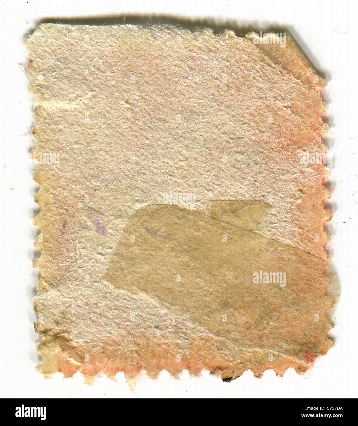 The reverse side of a postage stamp Stock Photo - Alamy