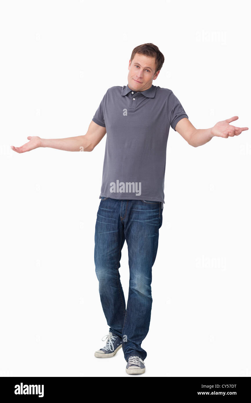 Clueless young man Stock Photo - Alamy