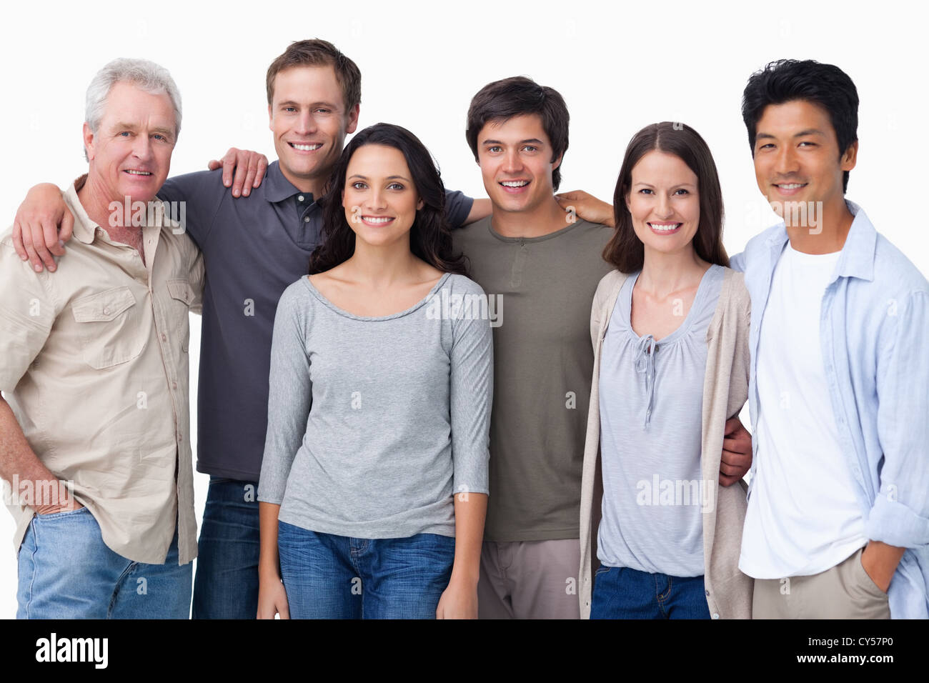 Group standing upright hi-res stock photography and images - Alamy