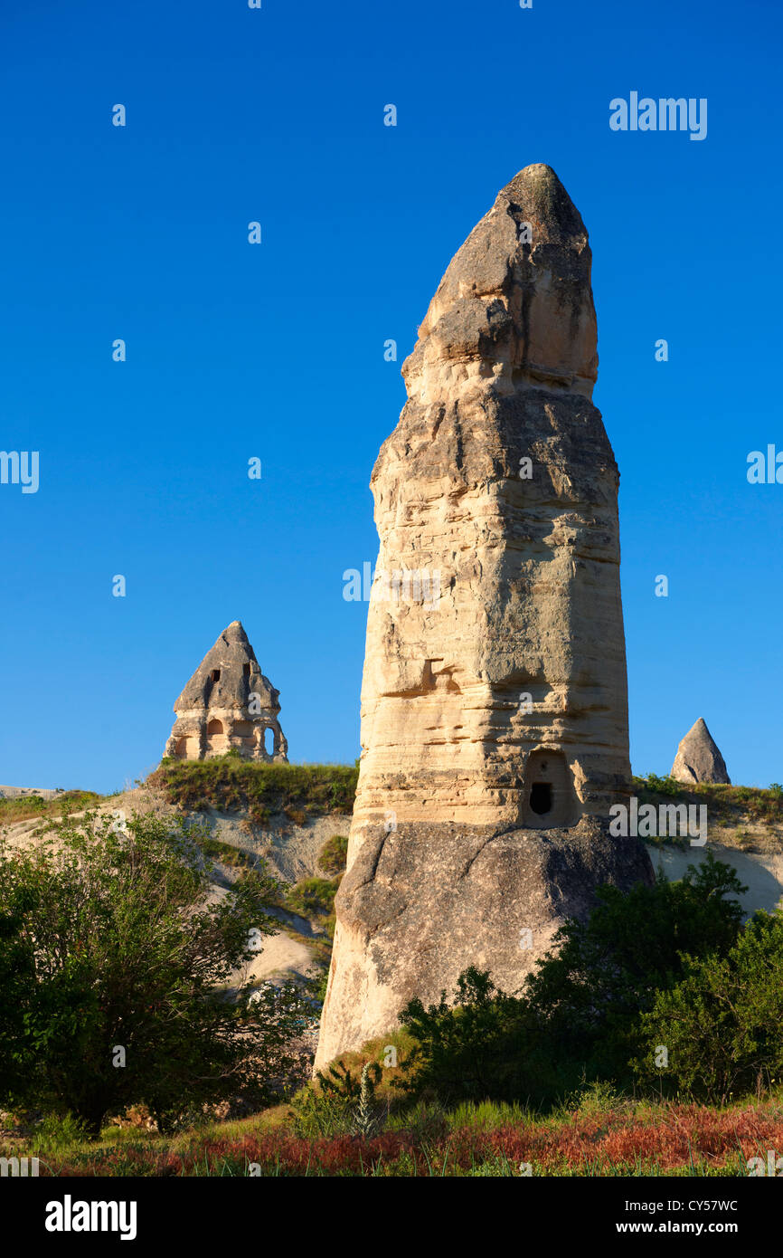 The fairy chimney rock pillar formations of Love Valley, near goreme ...