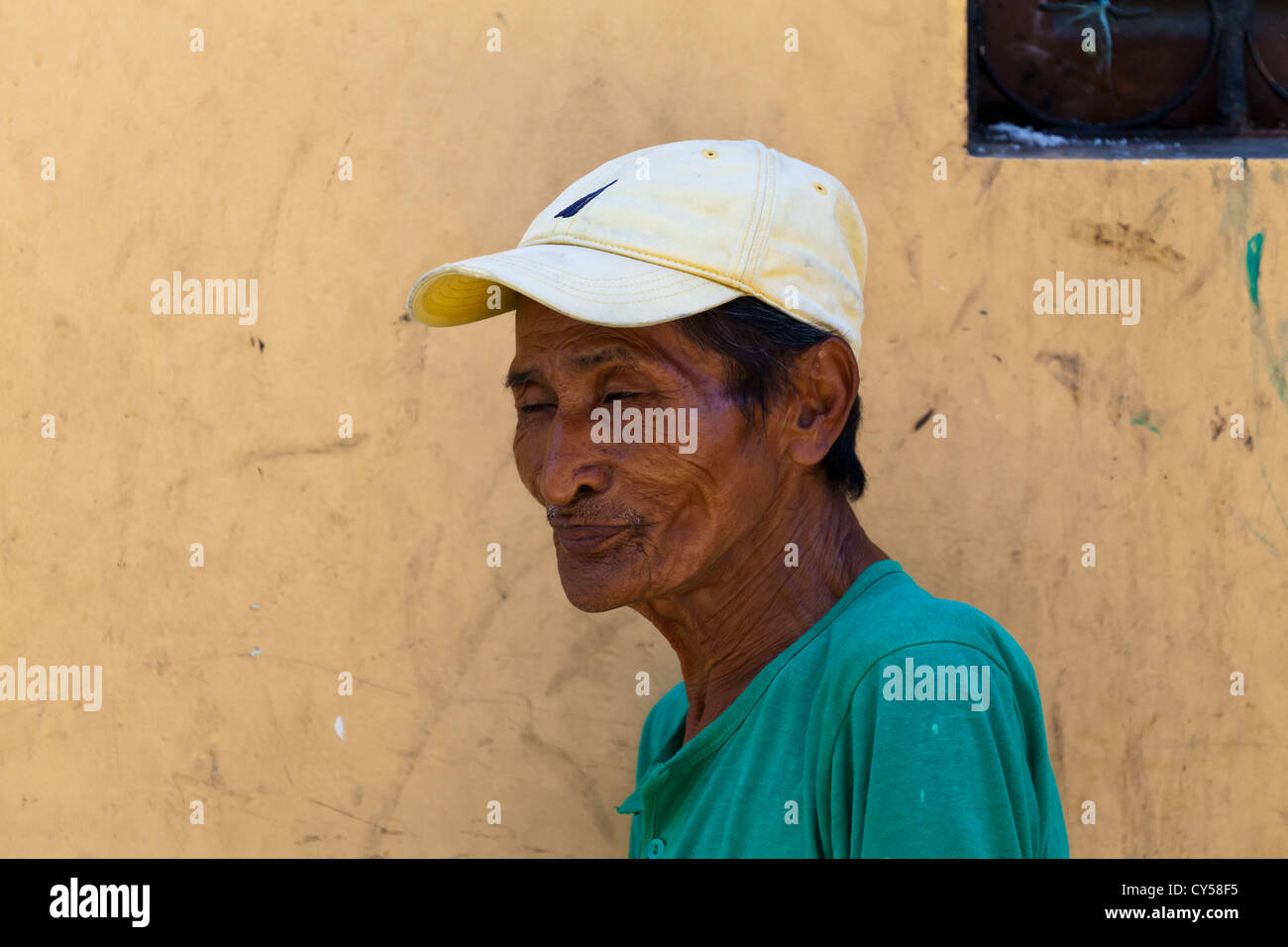 Portrait of a Man in the Old Town of Manila, Philippines Stock Photo ...