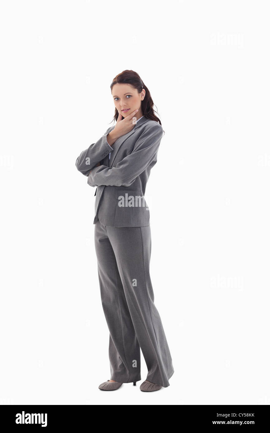 Chin on arm Cut Out Stock Images & Pictures - Alamy