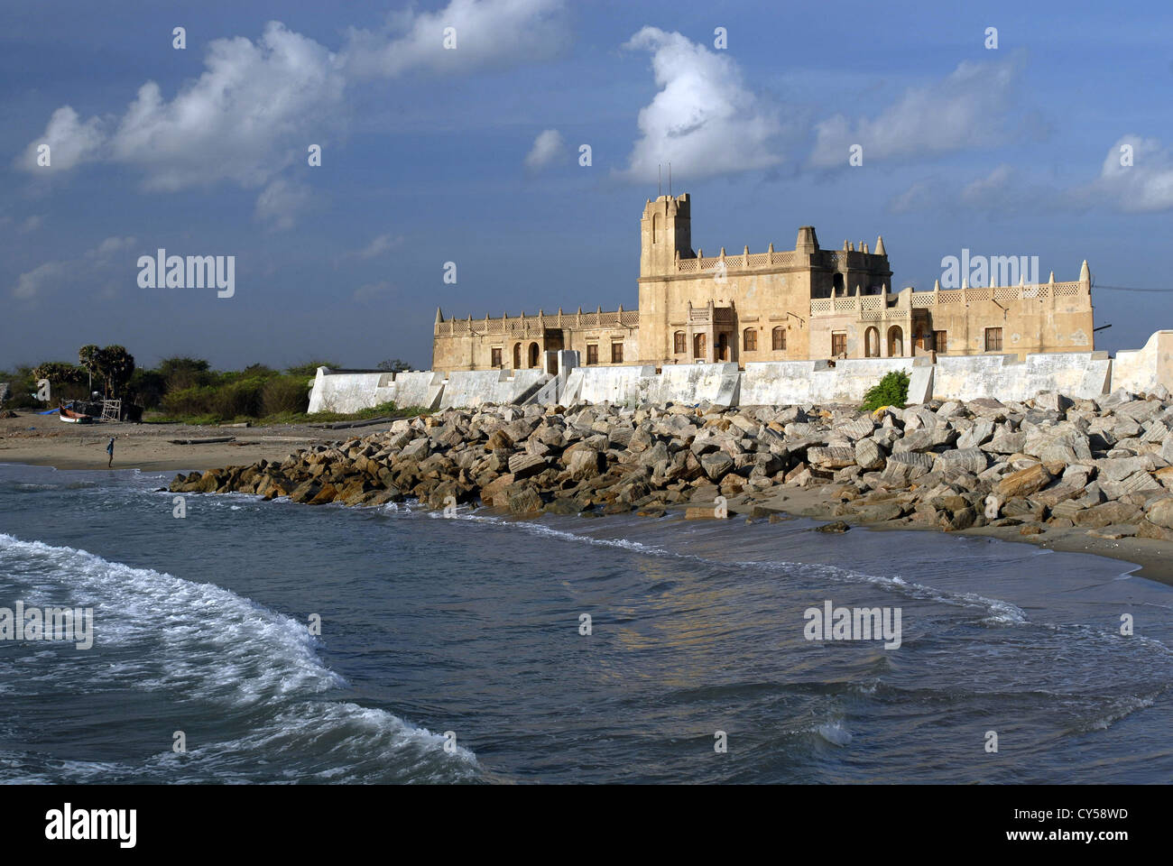 Danish fort ; Fort Dansborg in Tharangambadi;Tranquebar,Tamil Stock ...