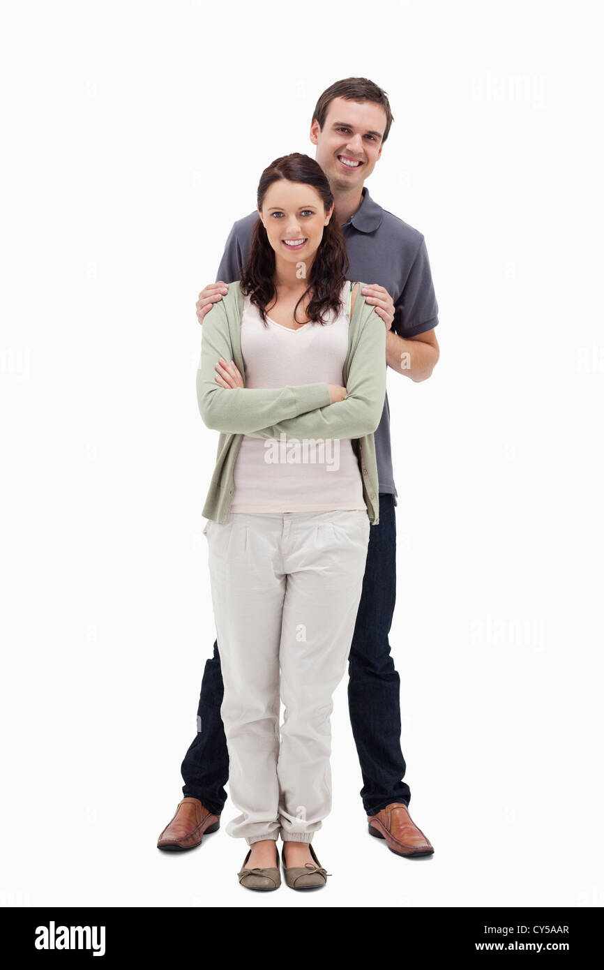 Man with his hands on woman's shoulders Stock Photo - Alamy Man with his hands on woman's shoulders Stock Photo - Alamy