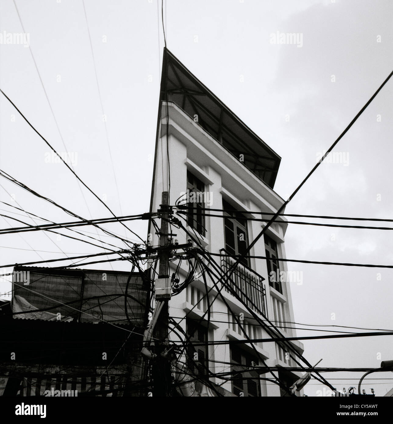 French Colonial Architecture in Old Hanoi in Vietnam in Far East ...