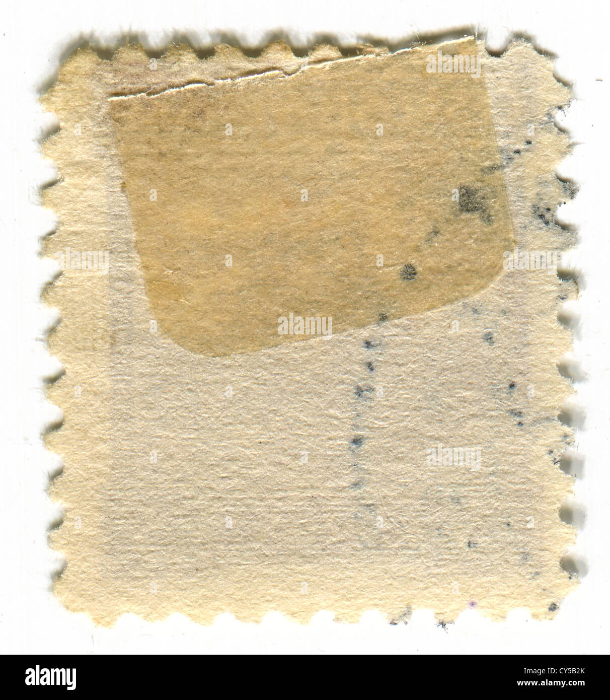 The reverse side of a postage stamp Stock Photo - Alamy
