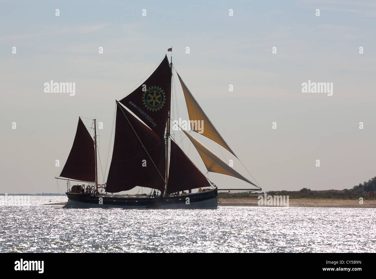 old thames barges at Brightlingsea on the essex coast Stock Photo - Alamy