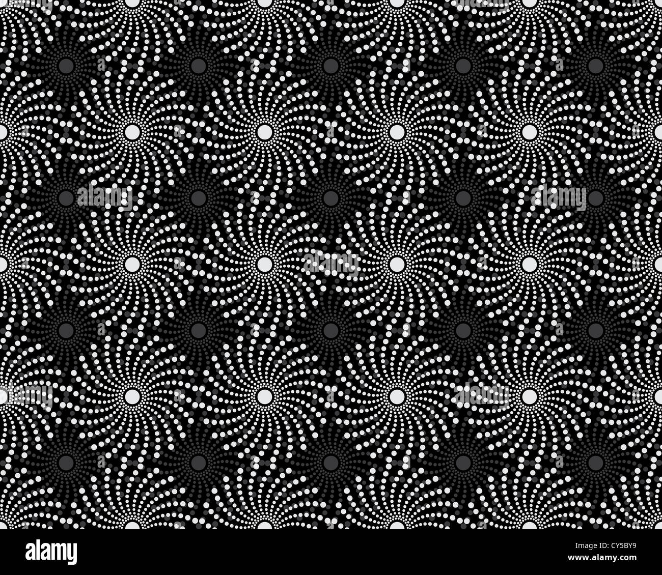 abstract black and white seamless dots pattern Stock Photo - Alamy