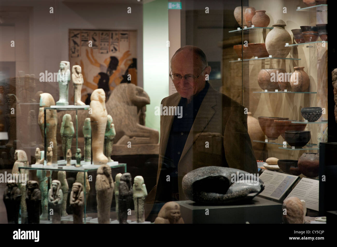 John Carey Author and critic visits the Ashmolean Museum, Oxford ...
