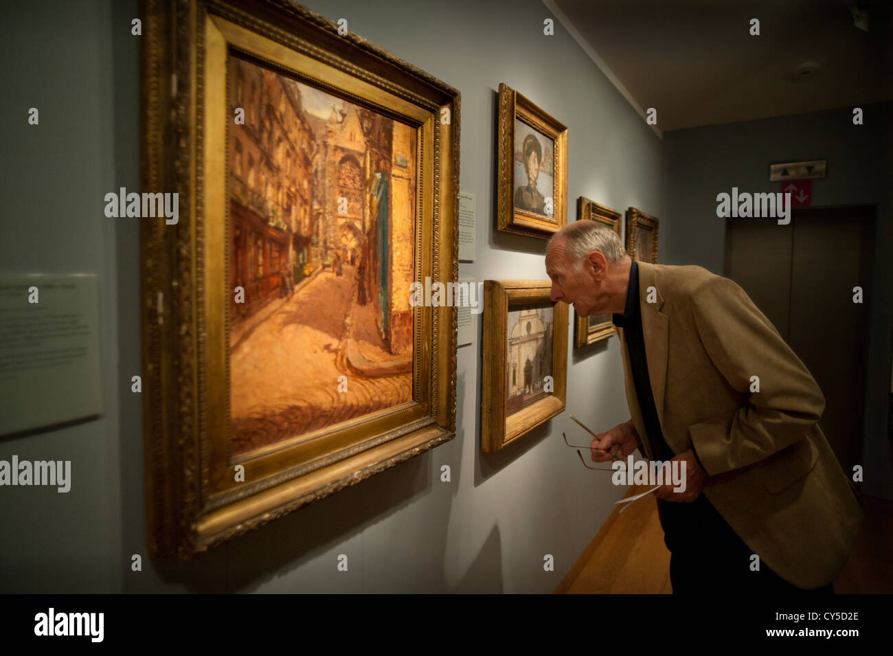 John Carey Author and critic visits the Ashmolean Museum, Oxford ...