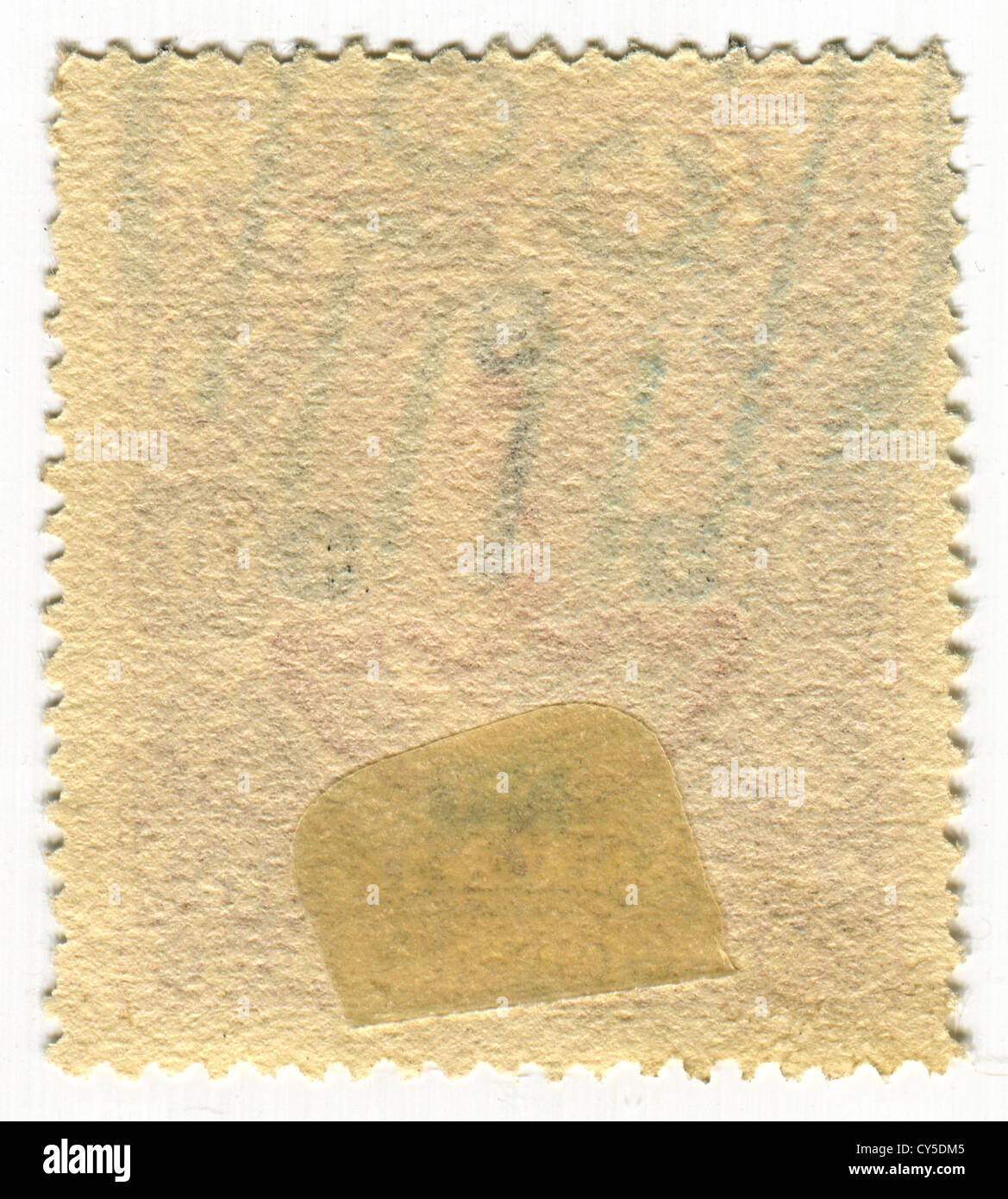 The reverse side of a postage stamp Stock Photo - Alamy