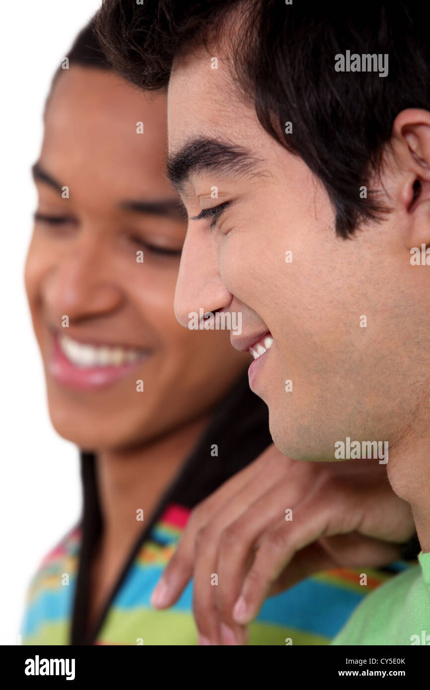 Two male friends Stock Photo - Alamy
