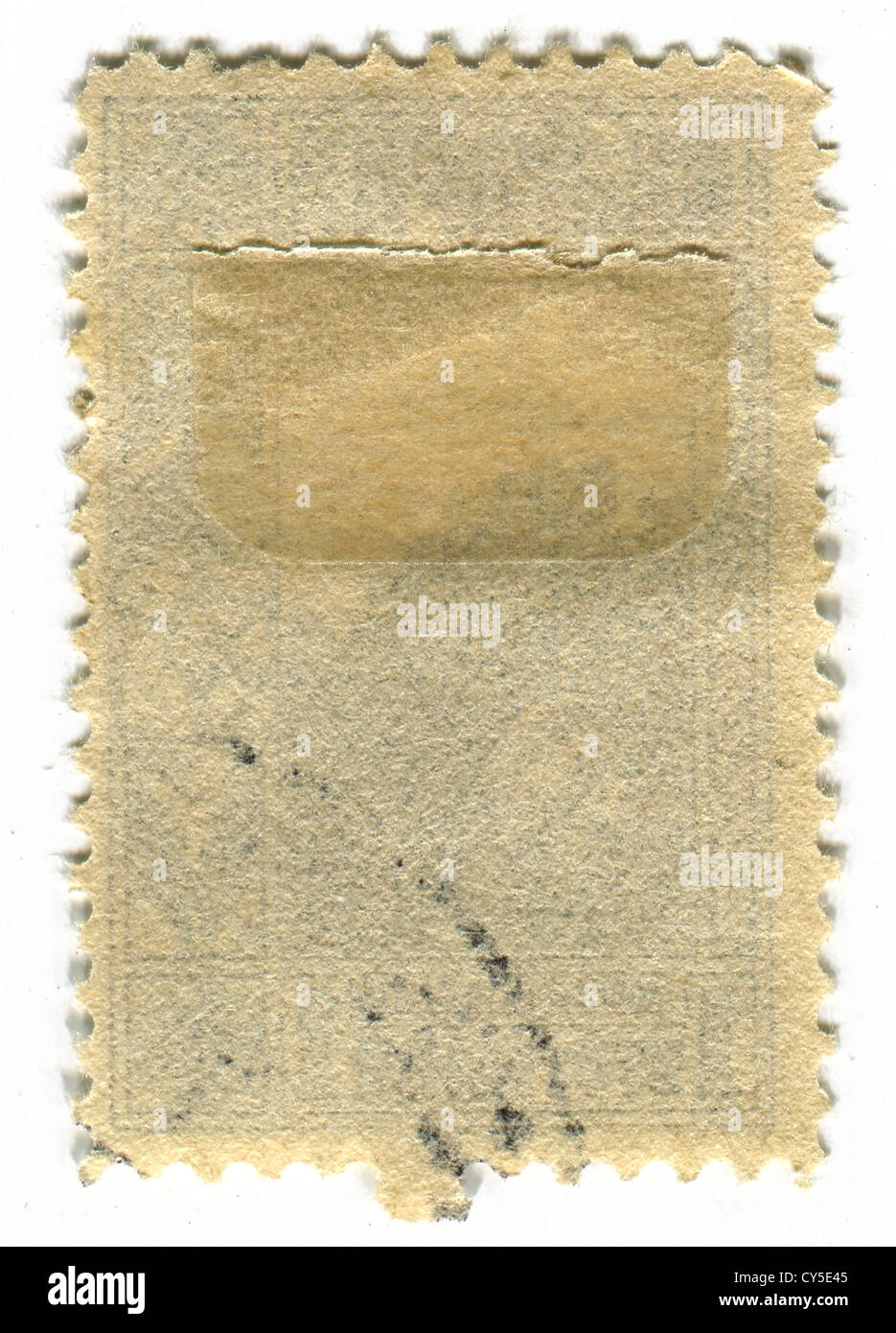 The reverse side of a postage stamp Stock Photo - Alamy