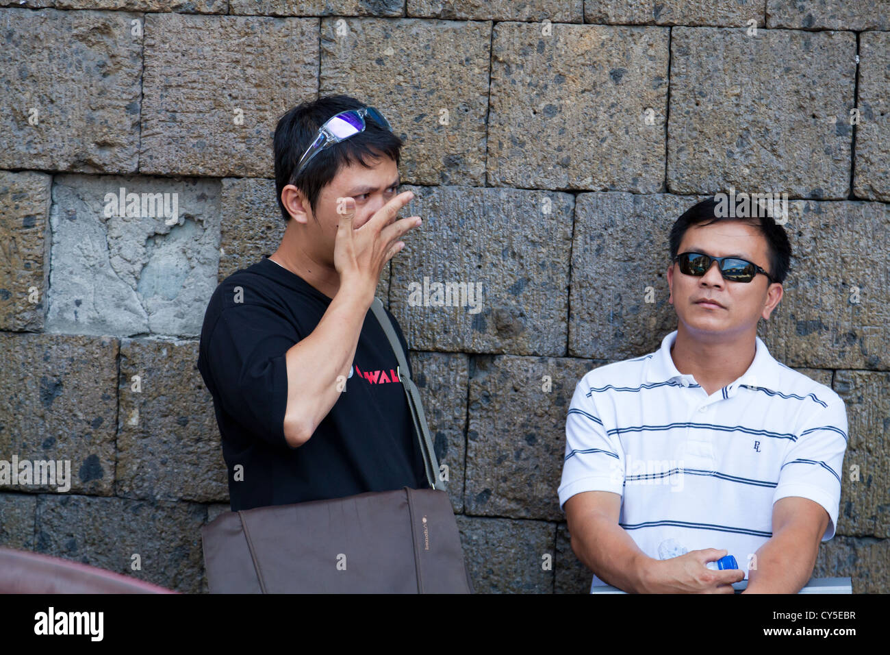 Typical Street Life in the Old Town of Manila, Philippines Stock Photo ...